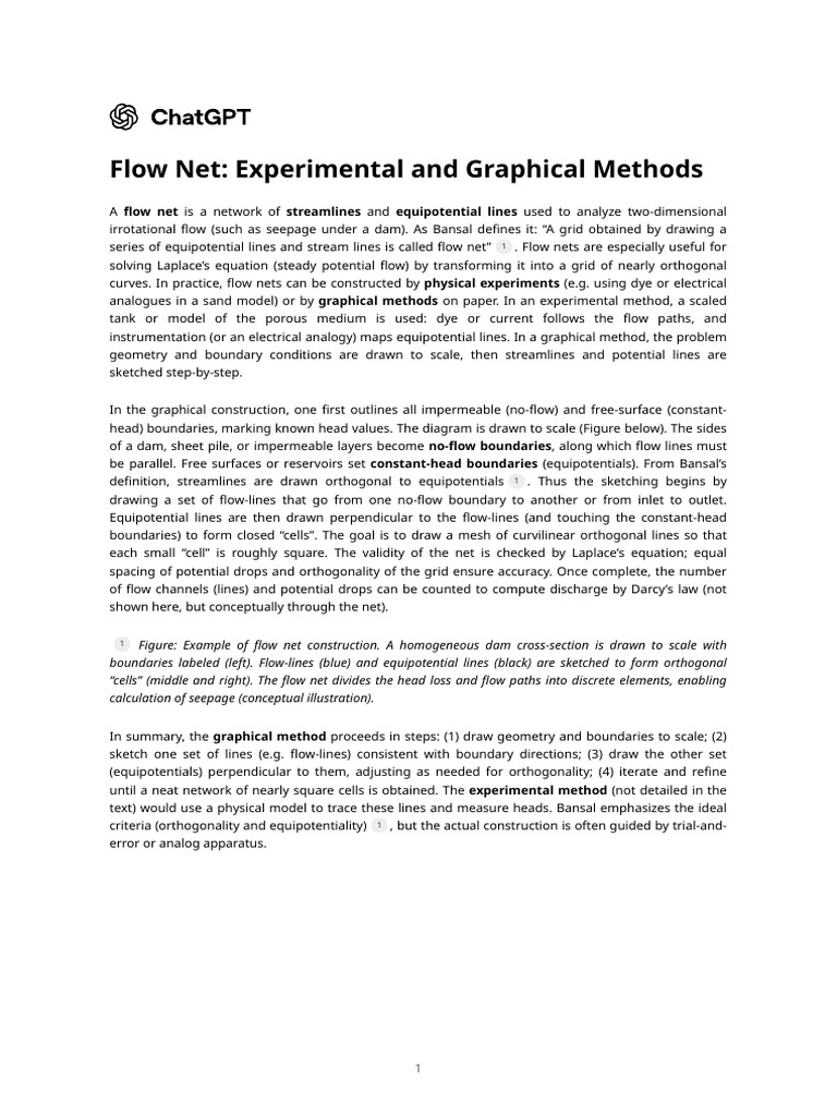 Flow Net Diagrams in Fluid Mechanics | PDF | Continuum Mechanics ...