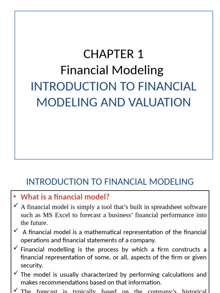 Financial Modeling and Valuation Guide | PDF | Net Present Value ...