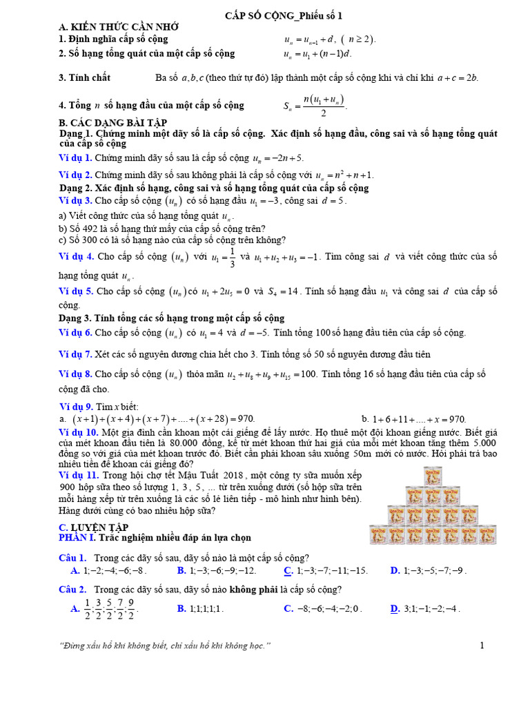 CAP SO CONG - 2025 - Phiếu Số 1 - ĐA | PDF