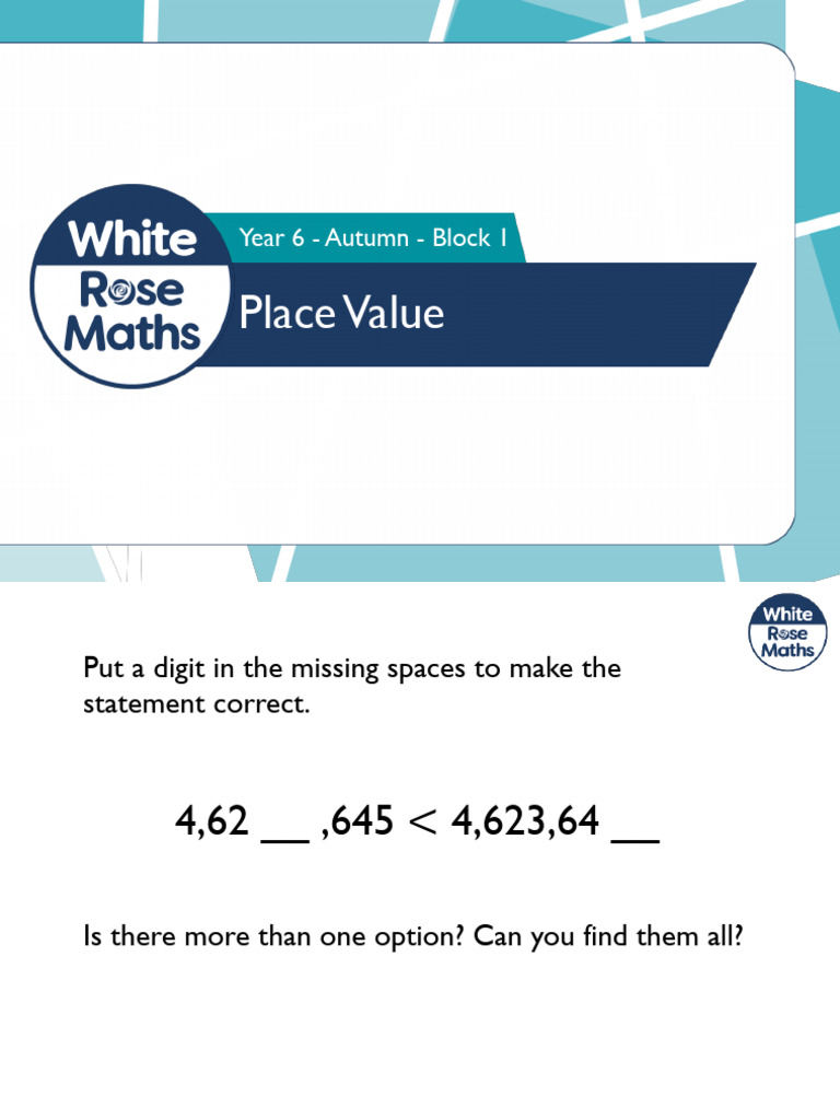 Year 6 Place Value Activities | PDF