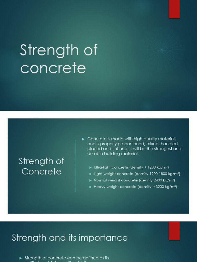 Understanding Concrete Strength Factors | PDF | Strength Of Materials ...