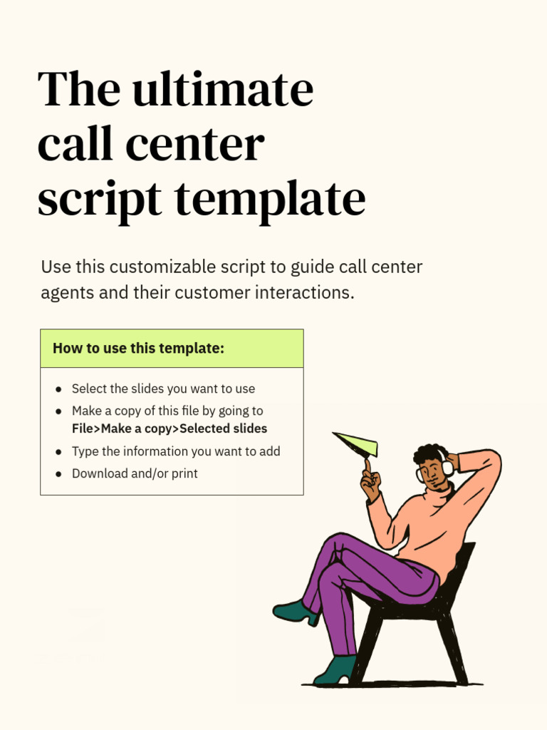 Zendesk - Call Center Script Template | PDF