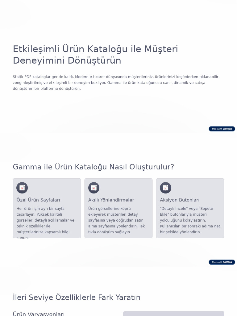Etkilesimli Urun Katalogu Ile Musteri Deneyimini Donusturun | PDF