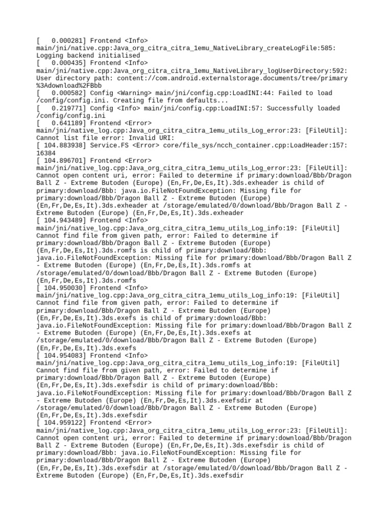 Citra Log | PDF | Software | Computing