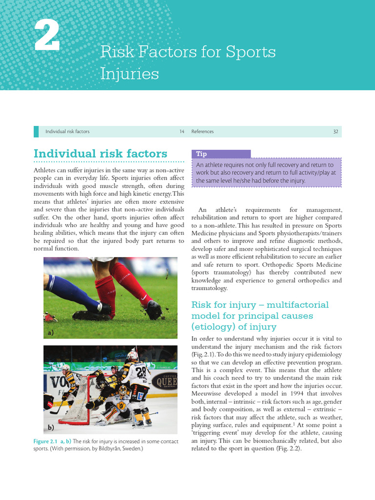 Chapter 2 - Risk Factors For Sports Injuries | PDF | Foot | Knee