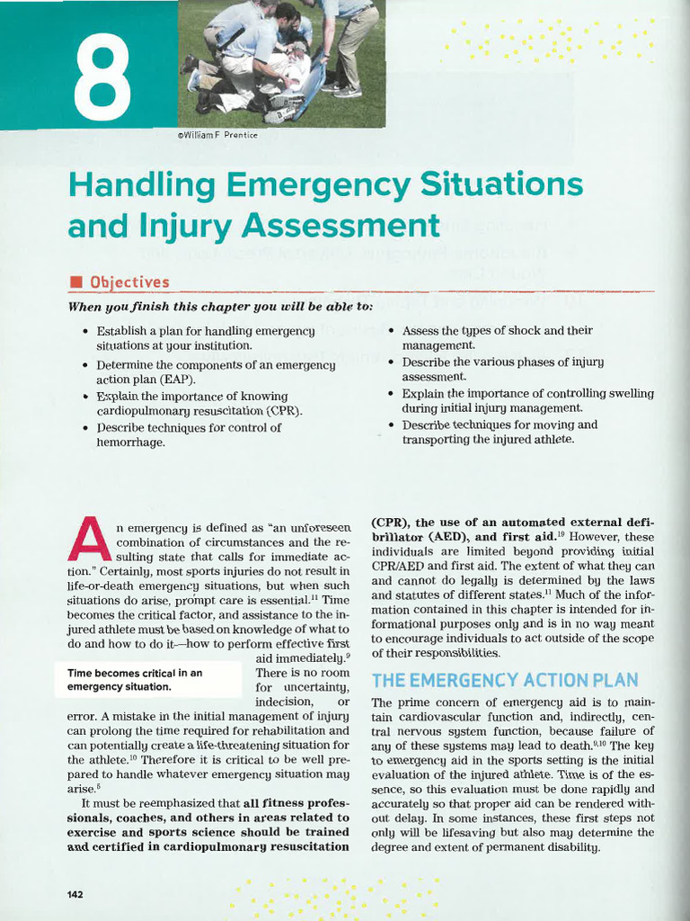 Chapter 4 - Handling Emergency Situations and Injury Assessment | PDF