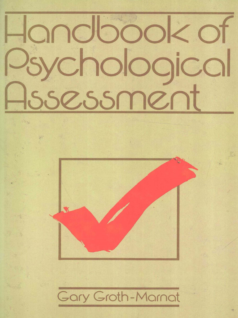Handbook of Psychological Assessment, 3rd Ed, With WAIS-III - Gary ...