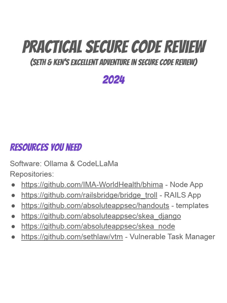 Secure Code Review Best Practices | PDF | Password | Cryptography