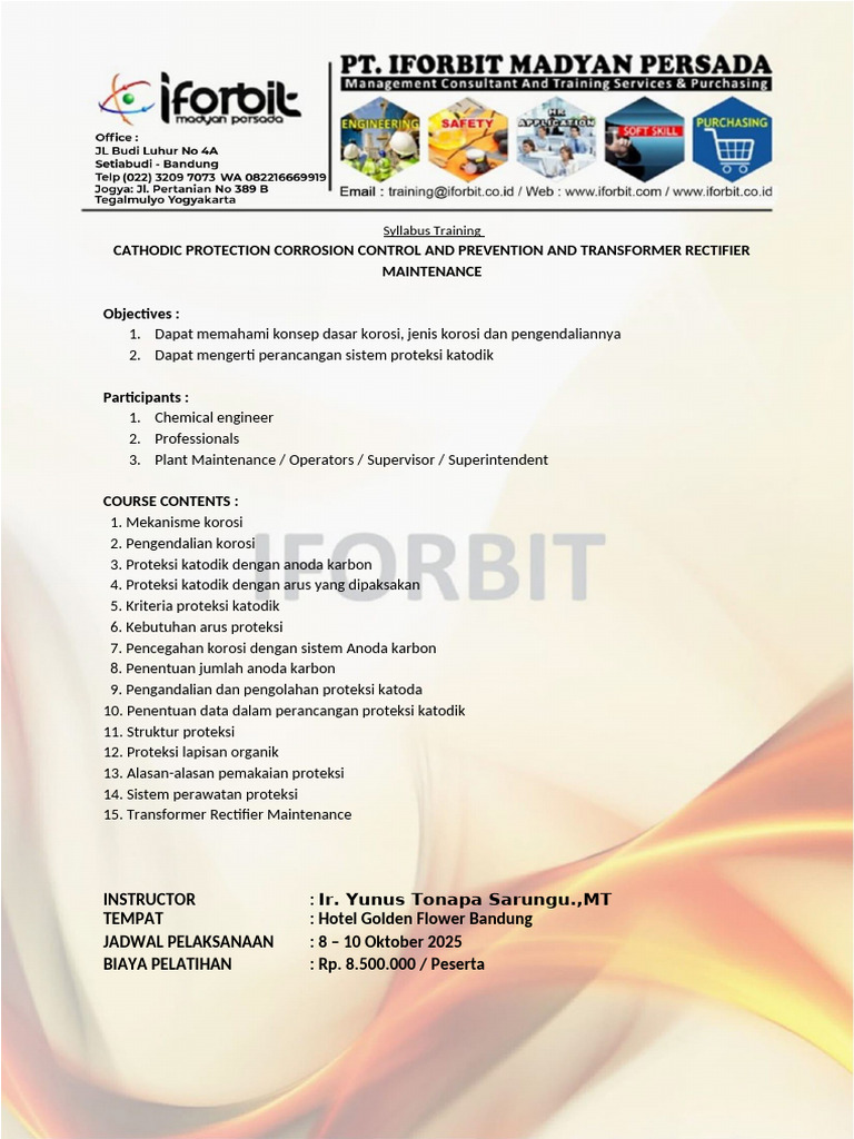 Sylabus Cathodic Protection | PDF