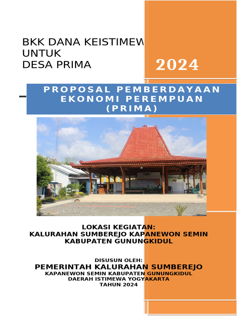 Proposal BKK Pemberdayaan Perempuan 2024 | PDF