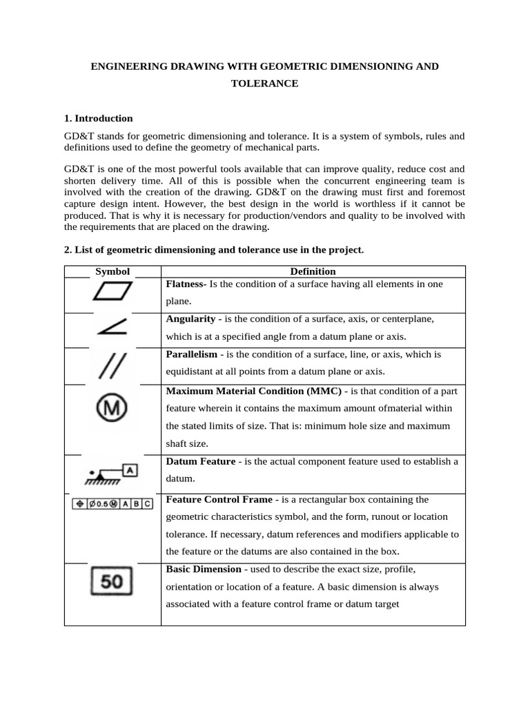 Engineering Drawing With Geometric Dimensioning and Tolerance | PDF | Geometry