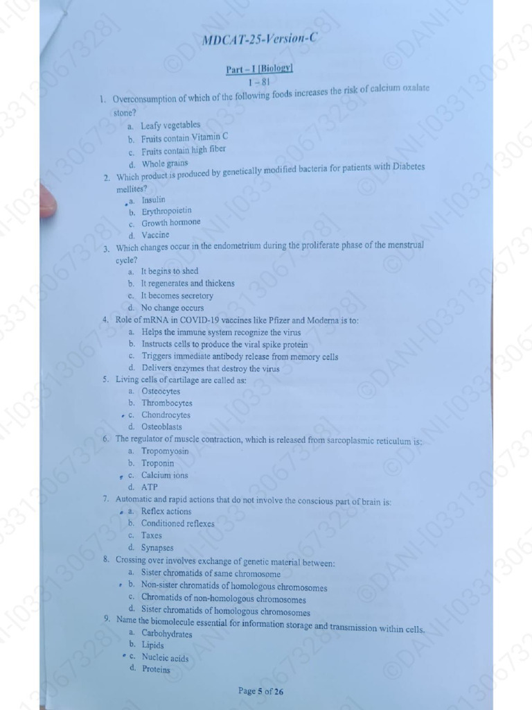 MDCAT 2025 Test Prep Resources | PDF