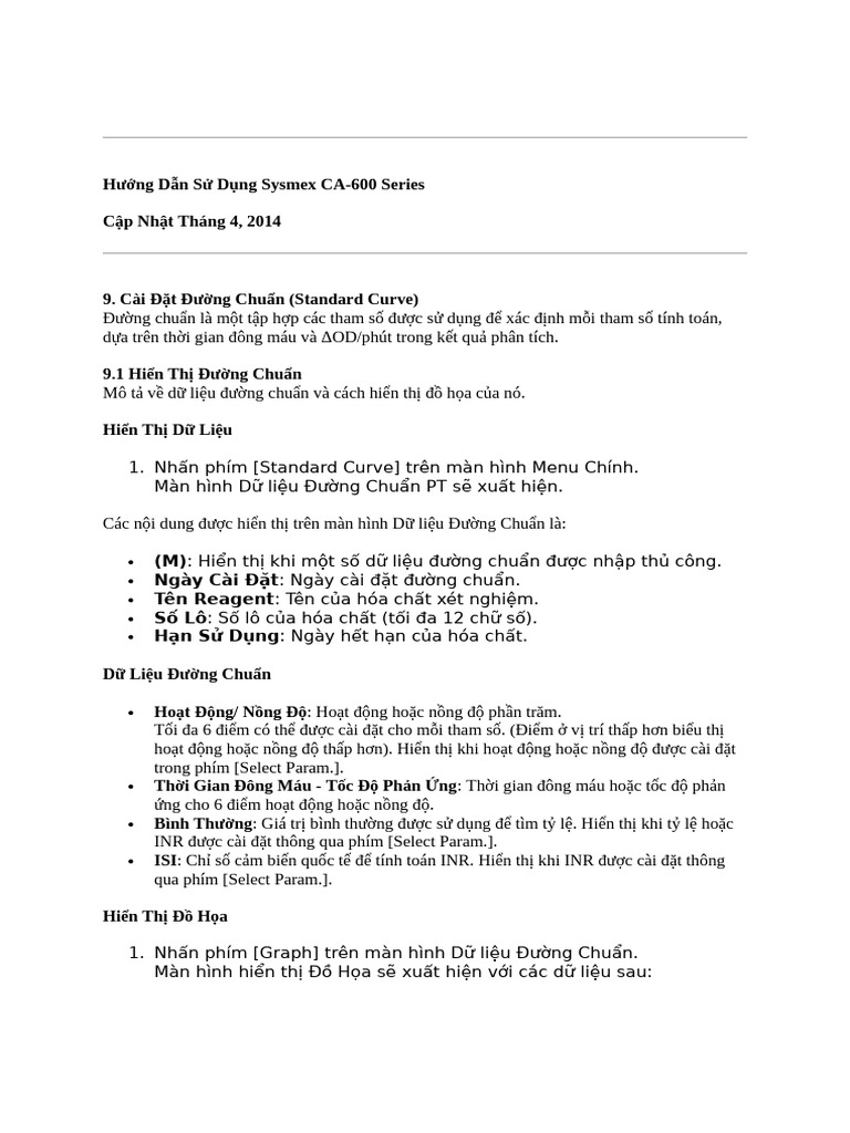 Translation Manual Sysmex CA600 Series | PDF