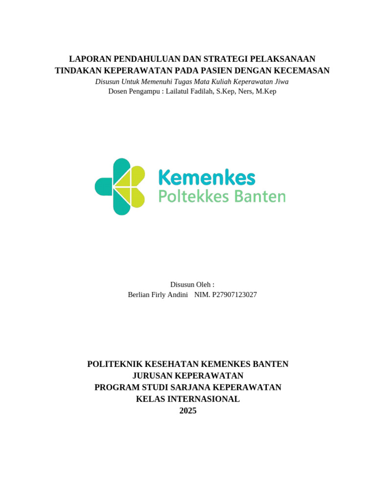 LP DAN SPTK HDR Berlian Firly Andini | PDF