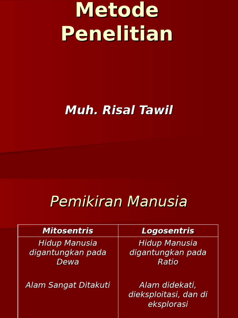 Metode Penelitian | PDF