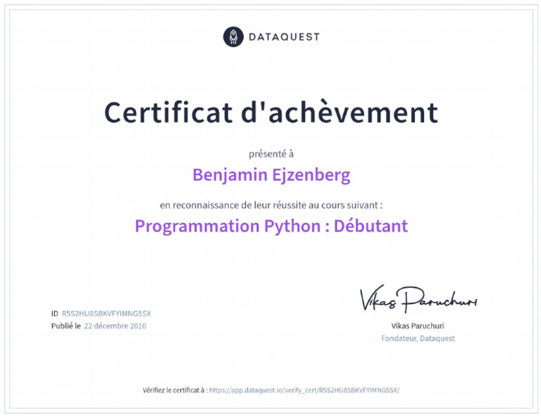Benjamin Ejzenberg Python Programming Beginner | PDF