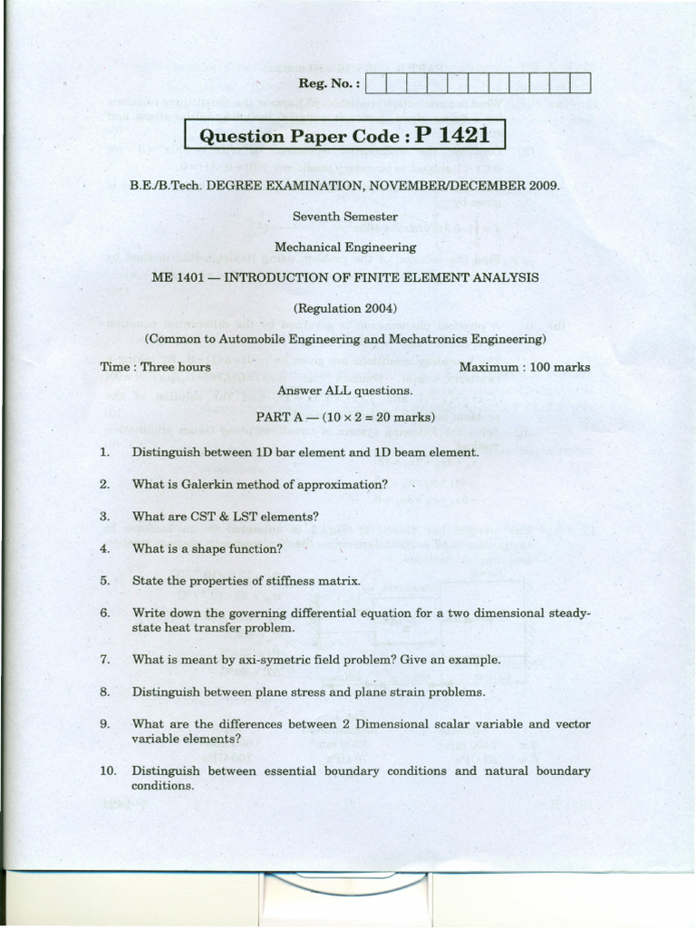 ME1401 | PDF | Mathematical Physics | Applied And Interdisciplinary Physics