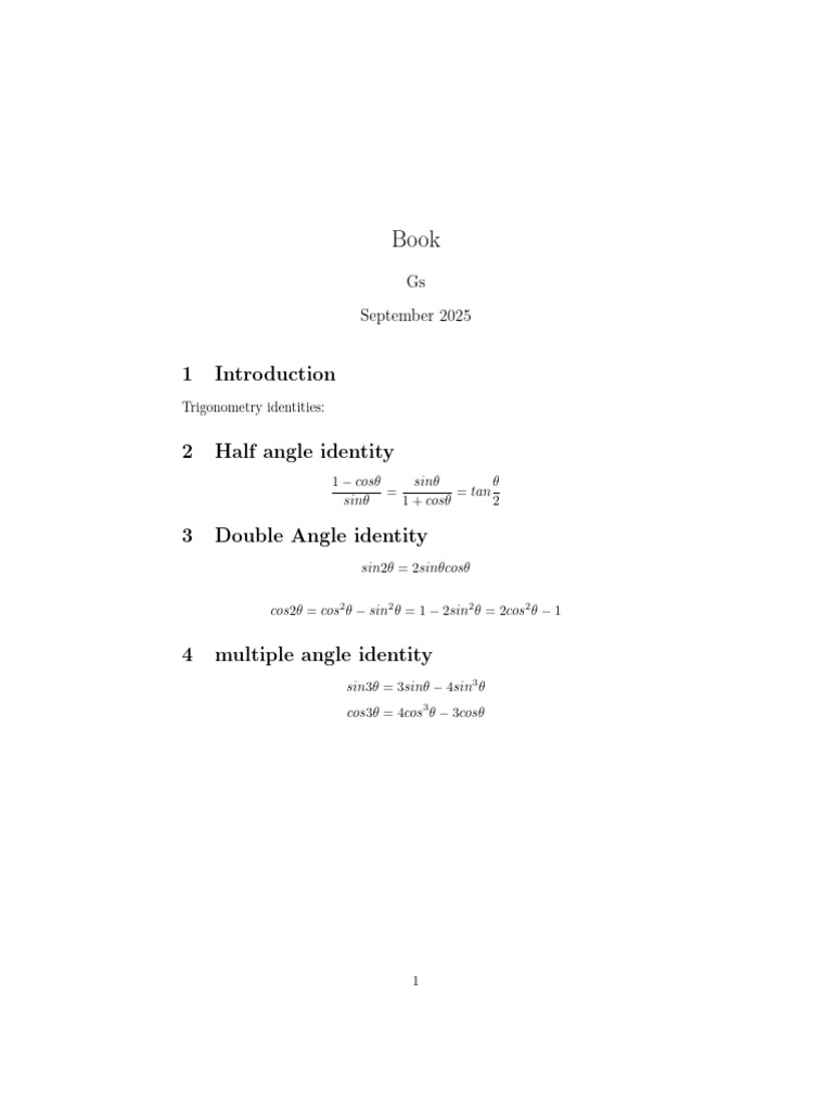 Trigonometry Identities Explained | PDF