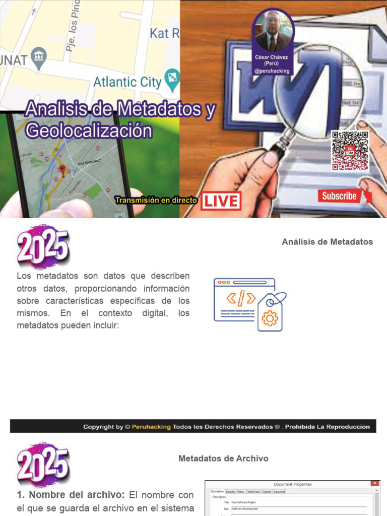 2025 Metadatos | PDF | Metadatos | Archivo de computadora