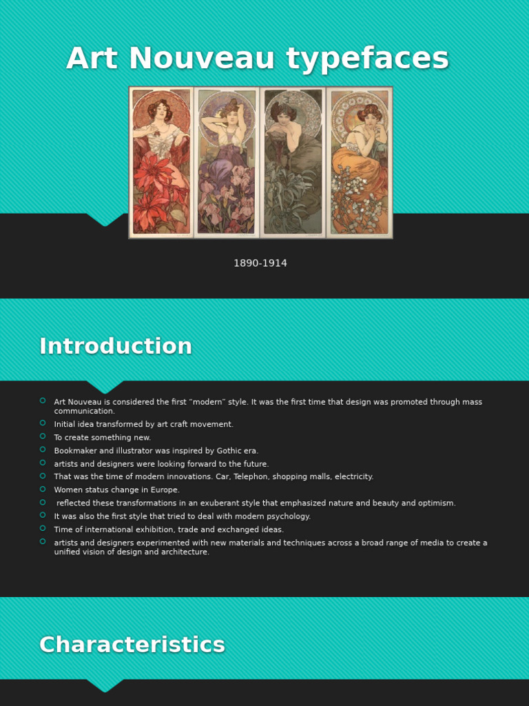 Art Nouvea Type Faces | PDF | Art Nouveau | The Arts
