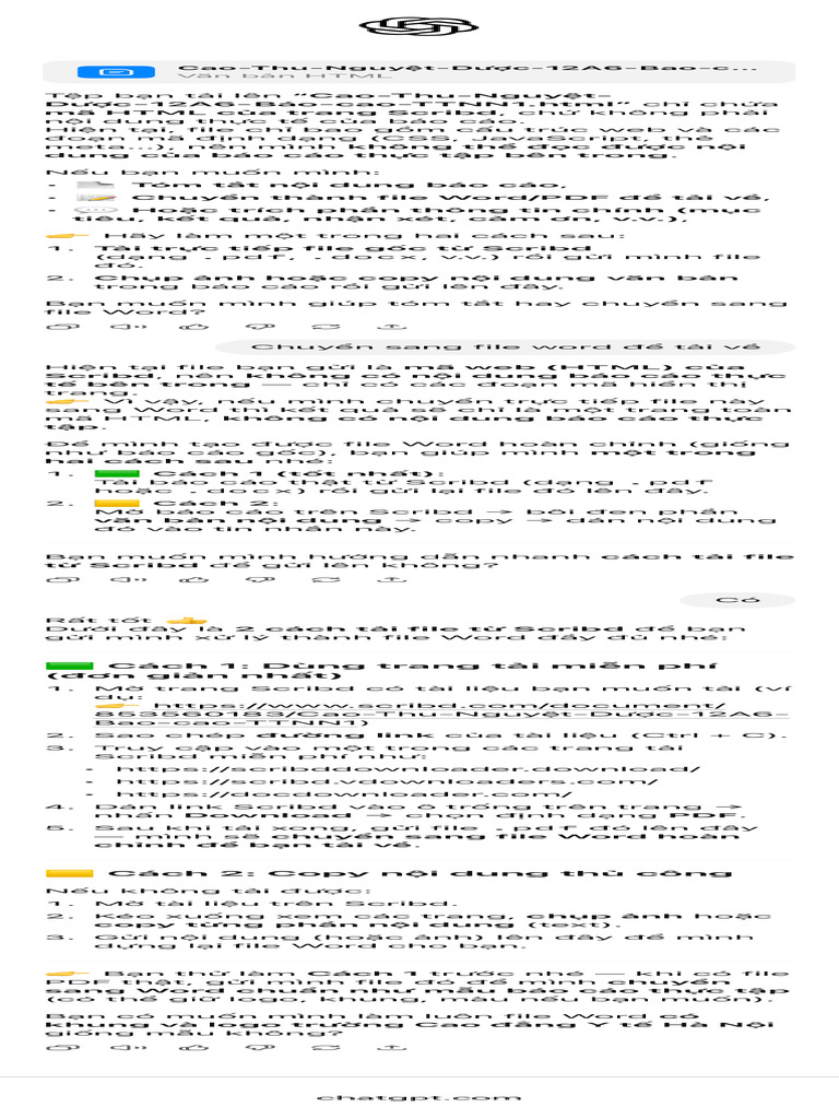 Tóm tắt báo cáo HTML 2 | PDF