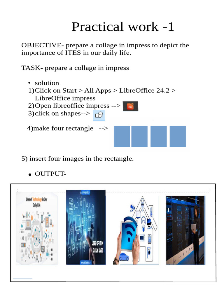ITES and Education: Practical Tasks Guide | PDF