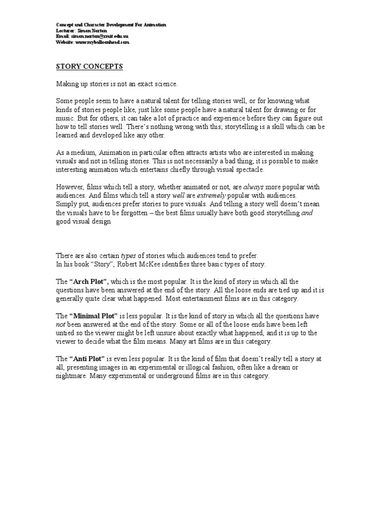 Story Concepts | Plot (Narrative) | Storytelling