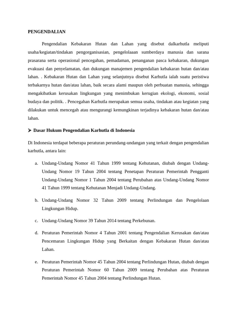 Pengendalian Karhutla - Ridho Akbar.pdf | PDF