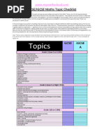 OCR GCSE Maths Foundation Topics List | PDF | Mathematics