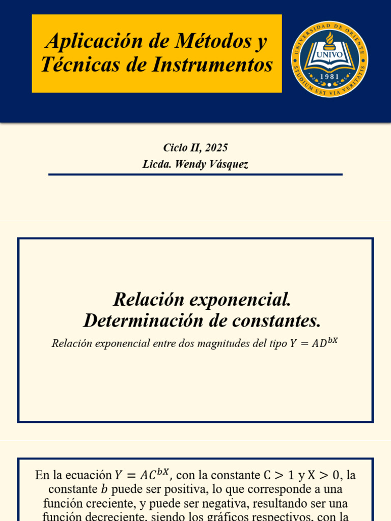 Relación Exponencial 251016 111010 | PDF | Funcion exponencial ...