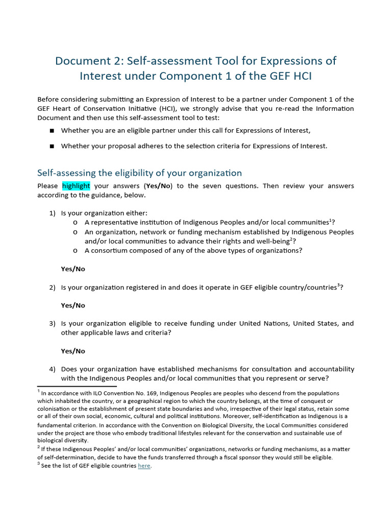 3mqq75uxya Document 2 Self Assessment Tool | PDF | Indigenous Peoples