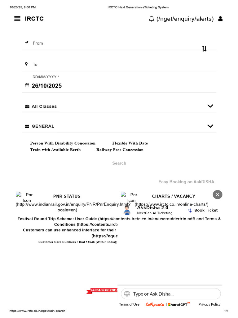 IRCTC Next Generation eTicketing Guide | PDF | Computing | Software