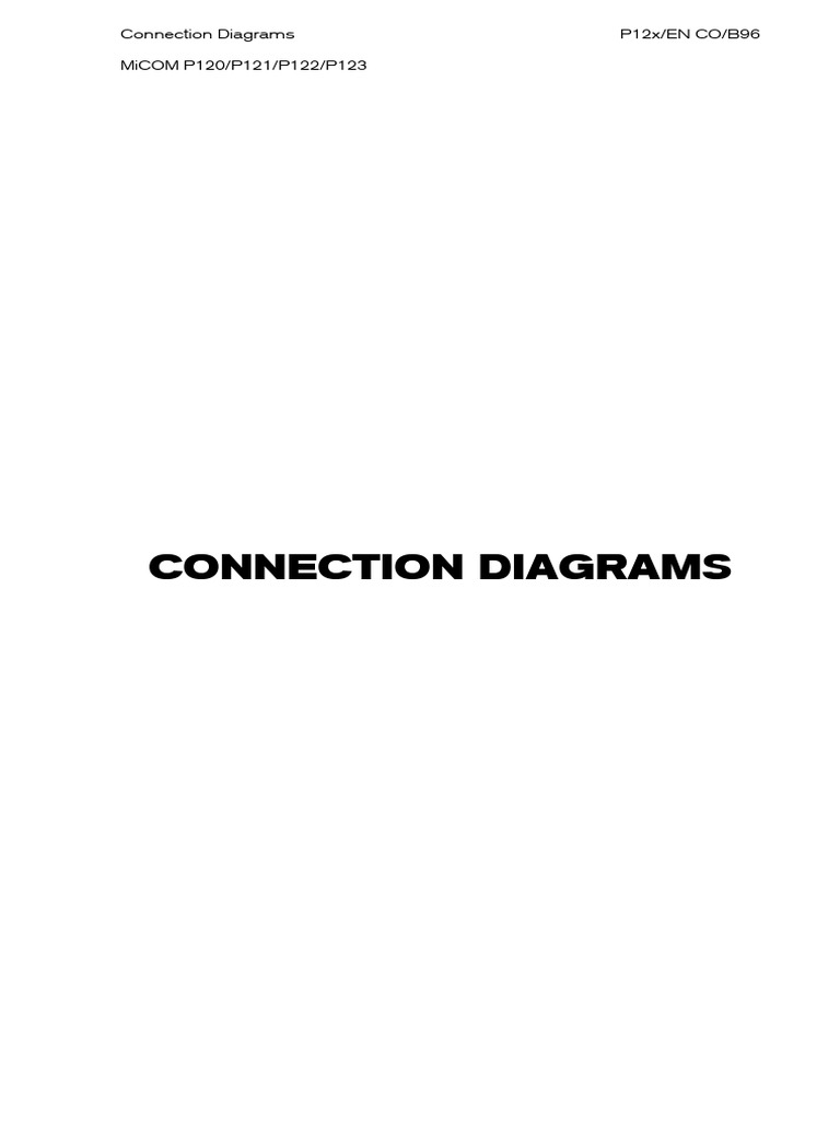 MiCOM P123 Wiring Diagram | PDF | Electromagnetism | Electrical Equipment