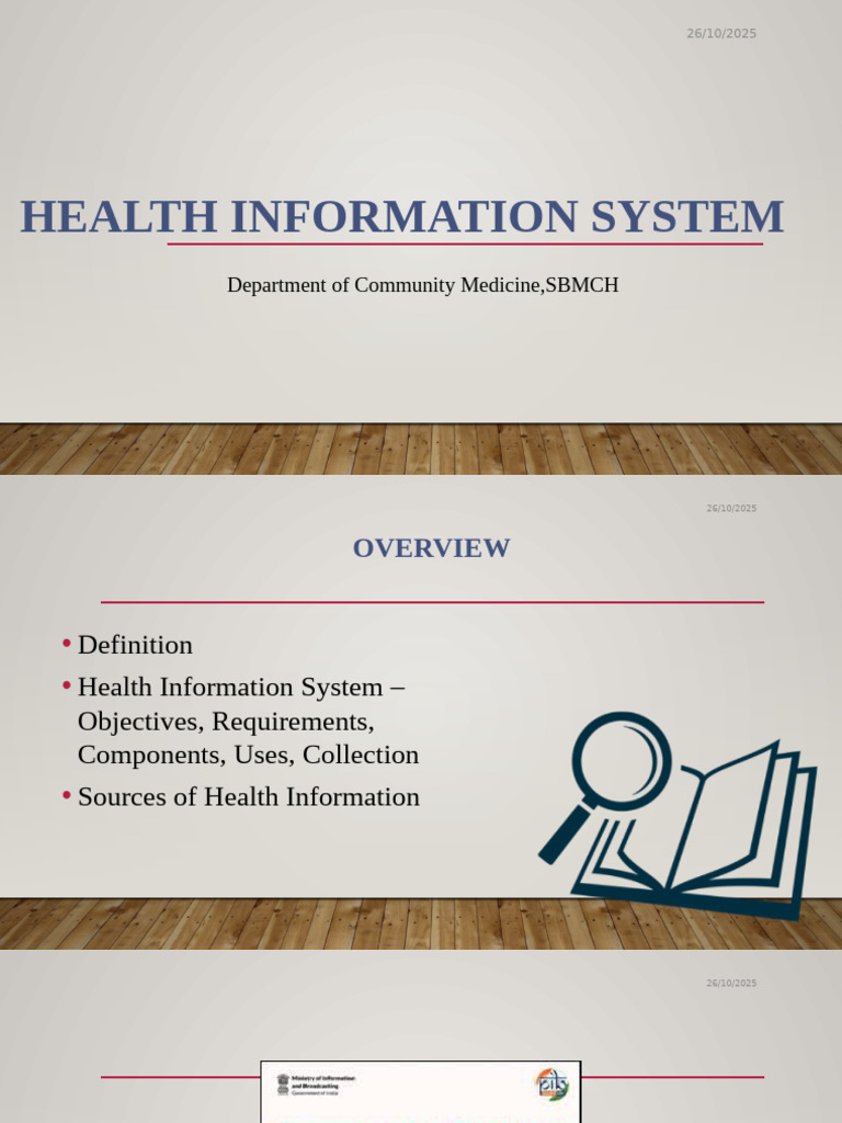 Health Information System Overview | PDF | Census | Demography