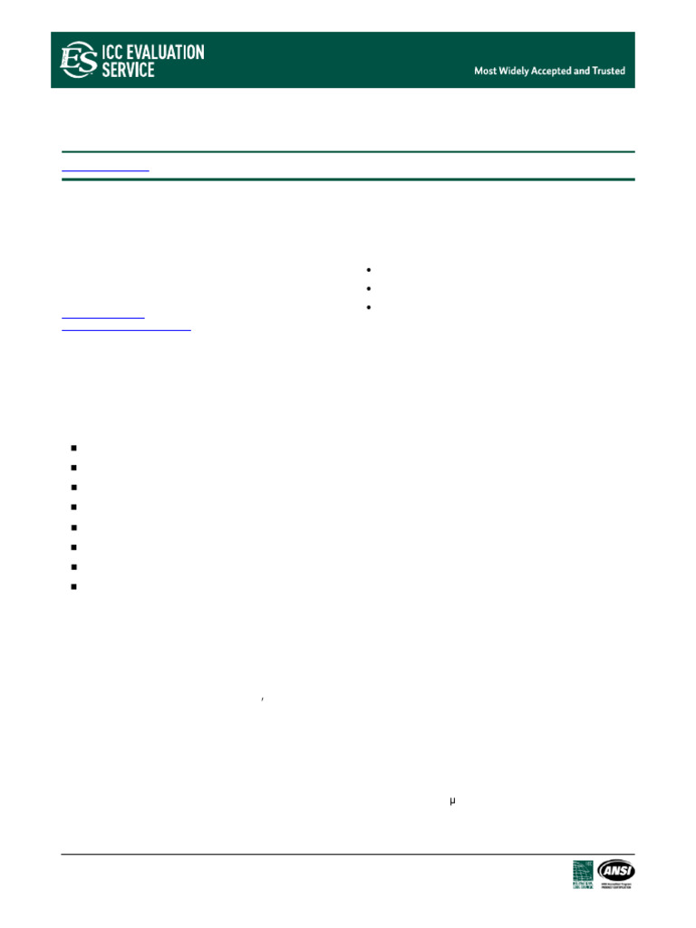 Esr 2322 | PDF | Strength Of Materials | Building Materials
