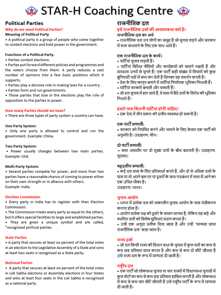 Political Parties | PDF