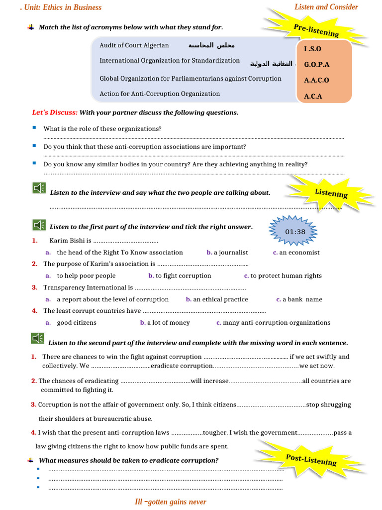 Ethics in Business Worksheets | PDF | Counterfeit