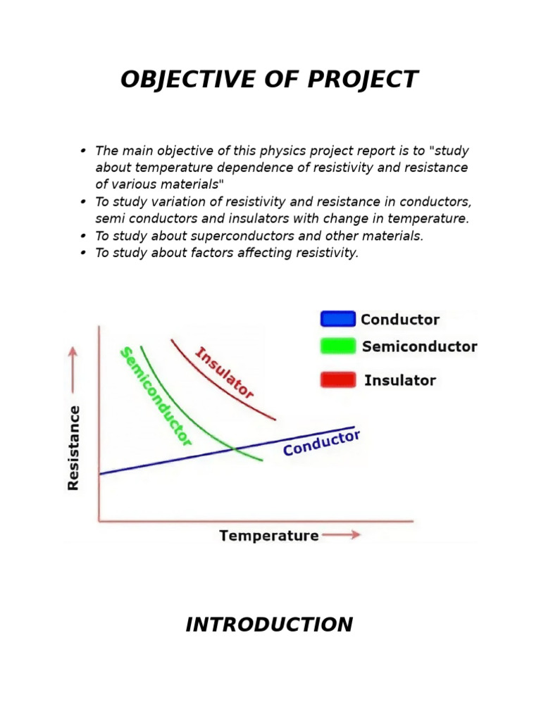 Physics Temperature Dependence On Resistivity | PDF | Electrical Resistivity And Conductivity ...