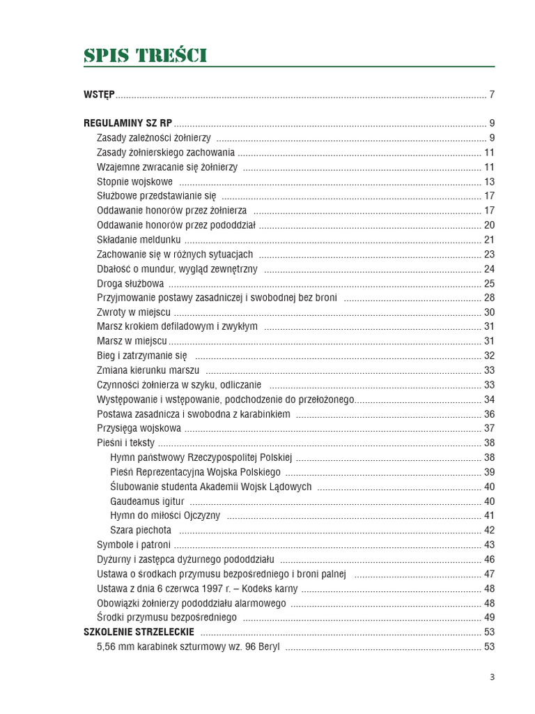 Vademecum Vademecum Szkolenia Podstawowego M Spis Tresci | PDF
