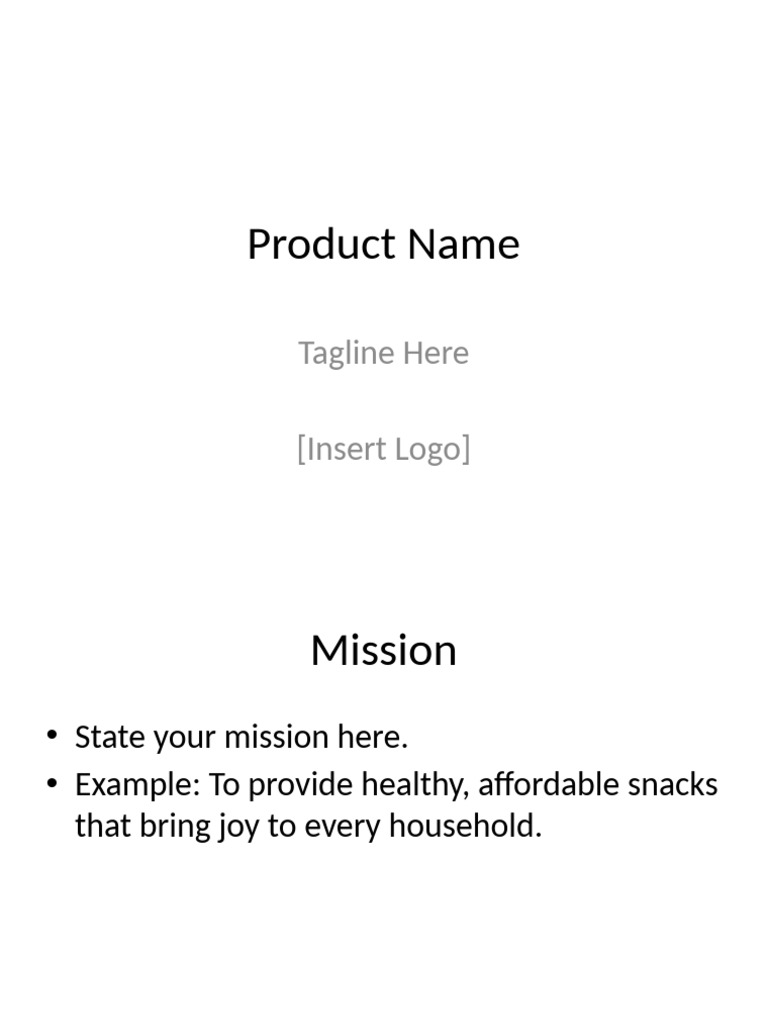 Product Presentation Template | PDF