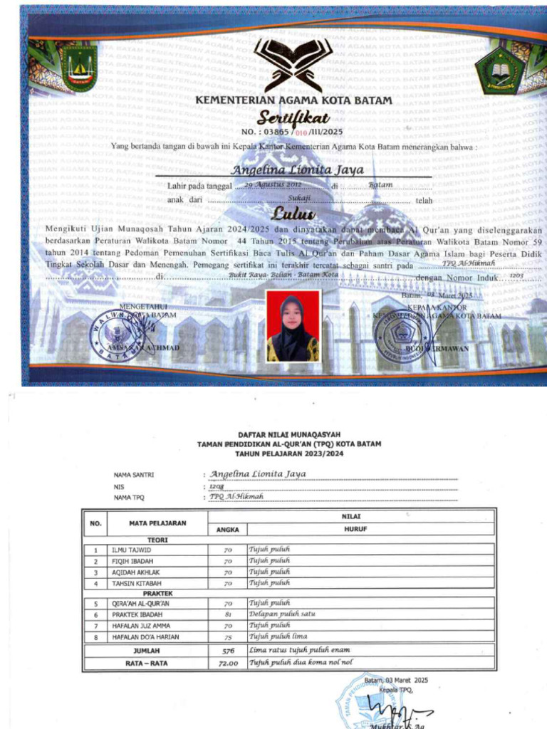 SERTIFIKATNGAJI 11zon | PDF