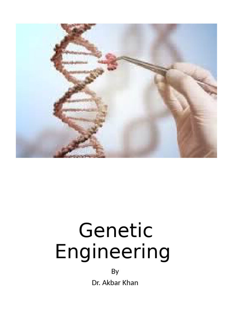 Enzymes in Genetic Engineering | PDF | Restriction Enzyme | Genetic ...