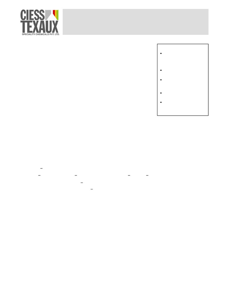 Dispro DS Novel Buffer System For Dyeing With Reactive and Disperse Dyes in The One Bath Process ...