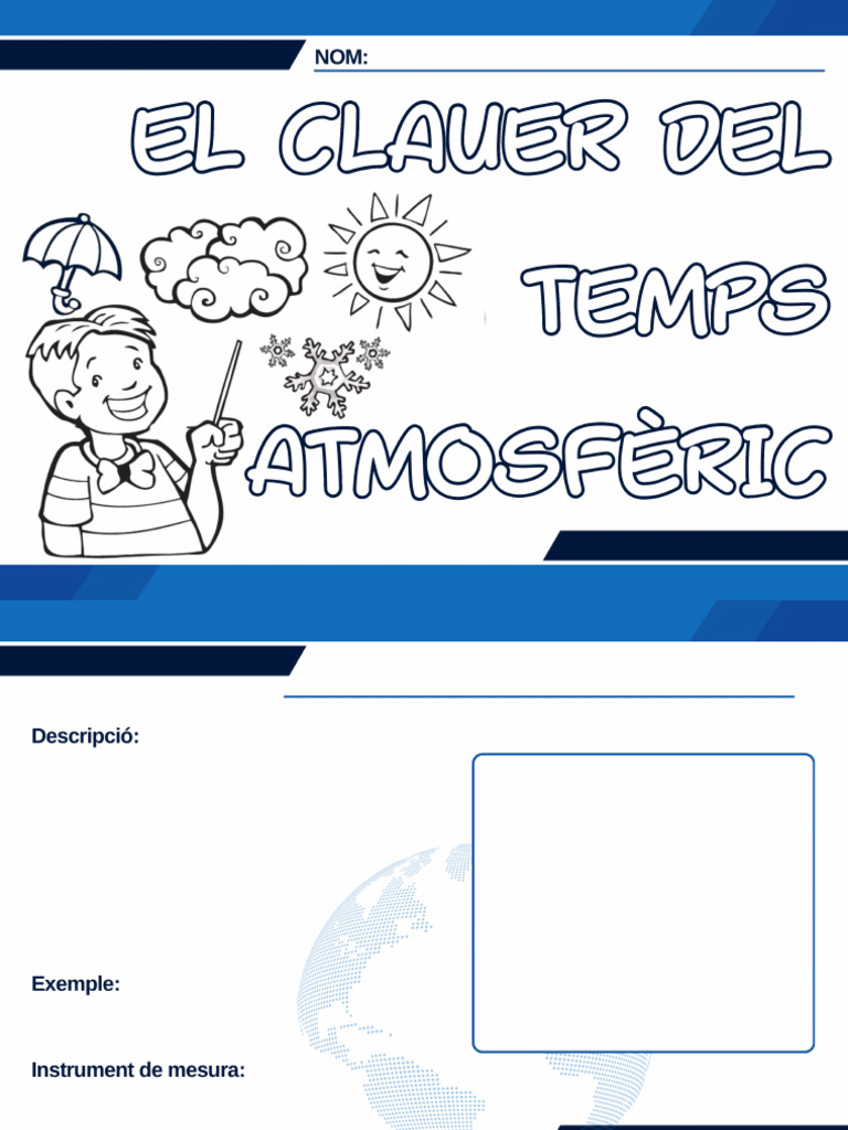 El Clauer Del Temps Atmosfèric (A4 (Horizontal) ) | PDF