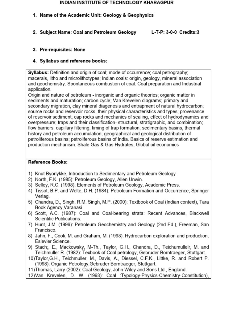 Coal and Petroleum Geology | PDF | Petroleum Geology | Petroleum