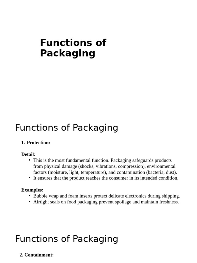 Functions of Packaging | PDF | Building Insulation | Recycling