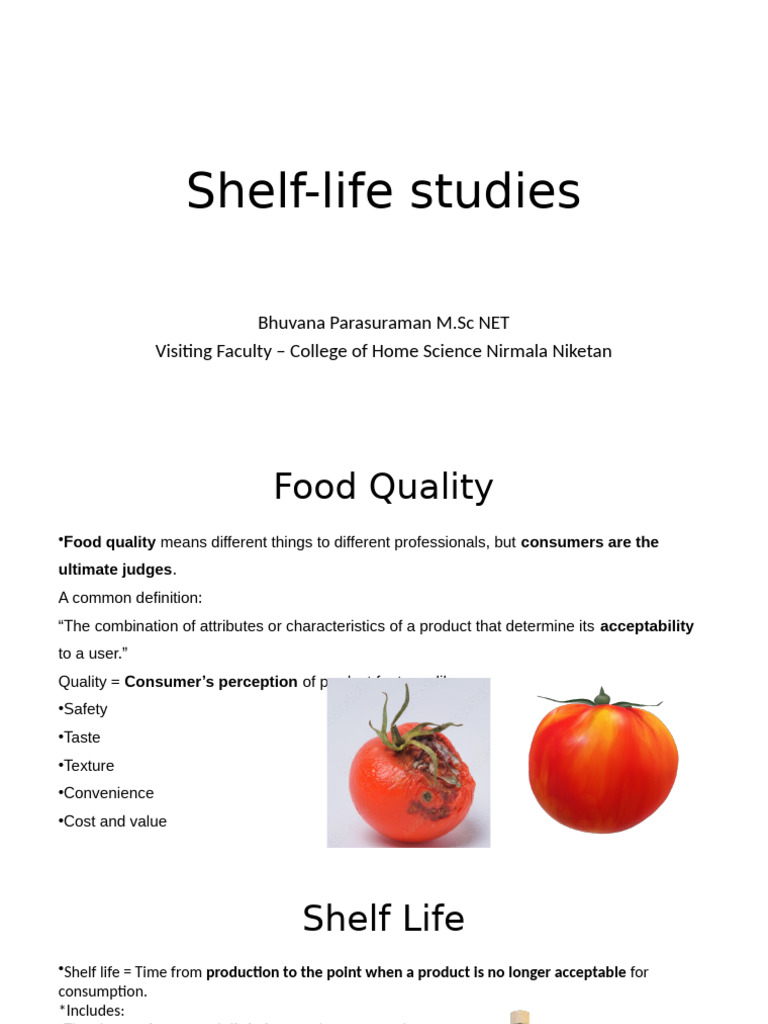 Shelf-Life Studies, Recent Advances in Food Packaging | PDF | Shelf ...