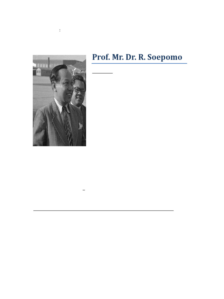 Biografi Soepomo | PDF