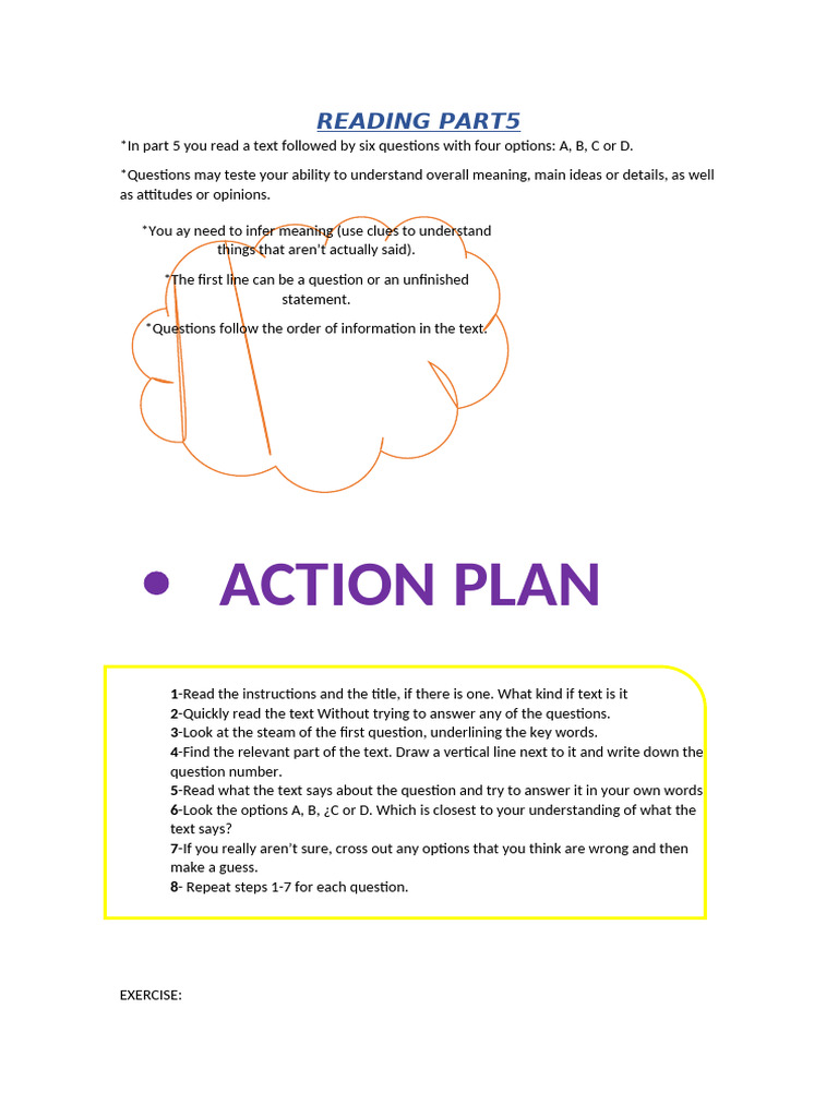 Reading Part 5 | PDF