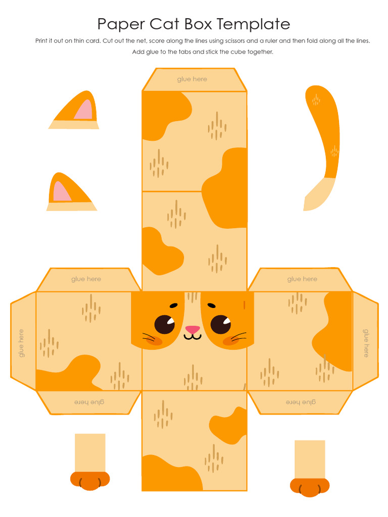 T Ag 1743663448 Paper Cat Box Template Ver 1 | PDF